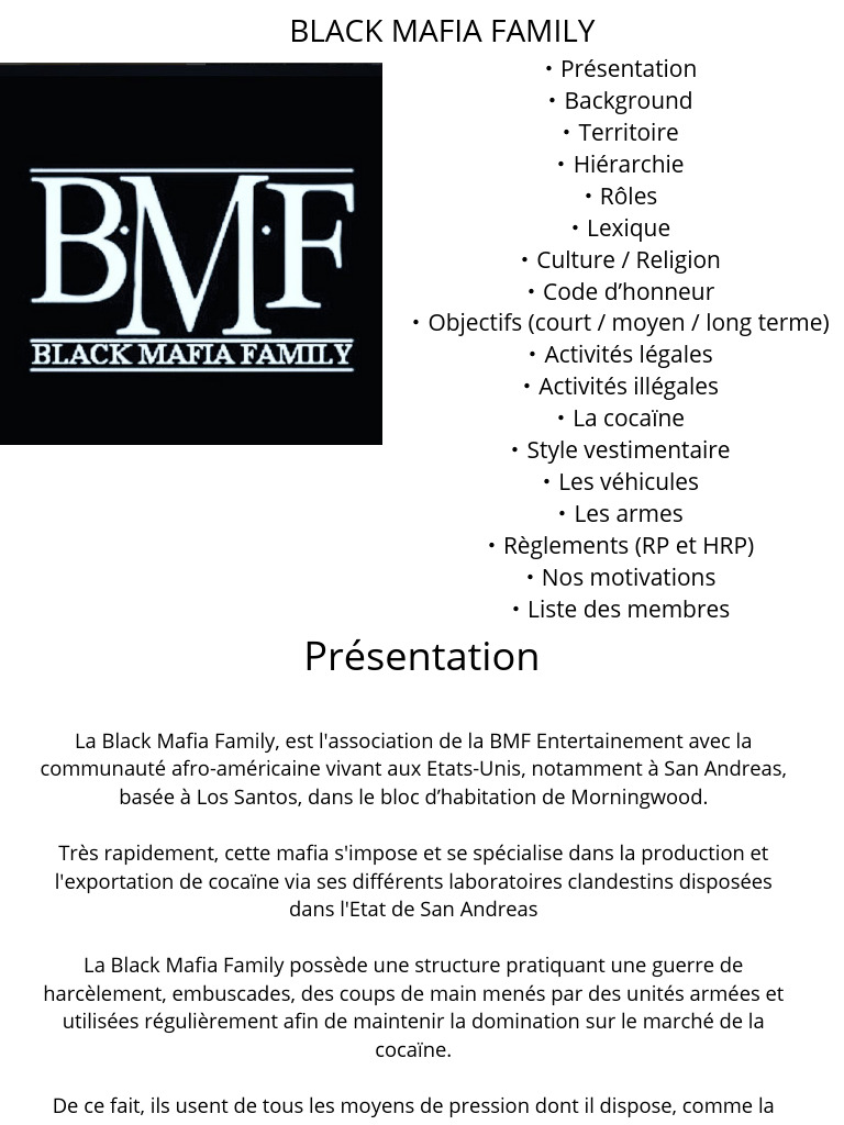 Black Mafia Family 1 3 | PDF