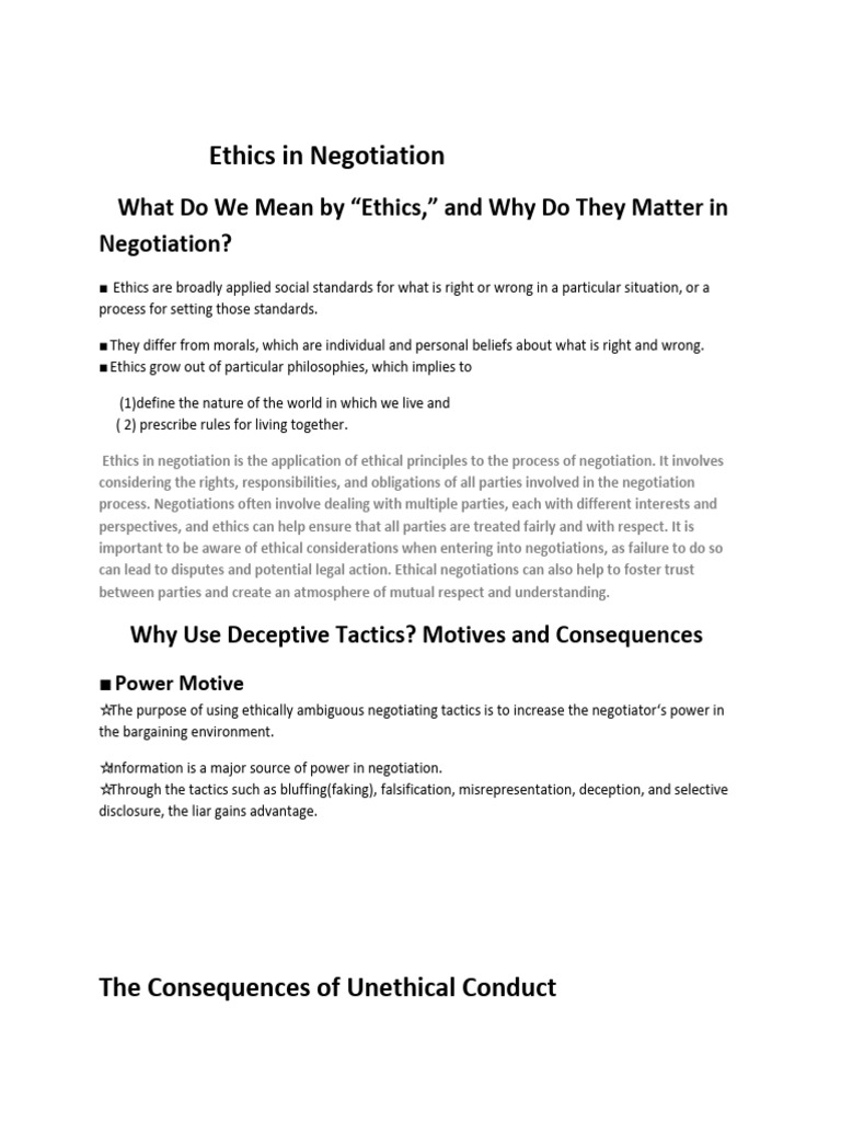 Negotiation Assignment 1 Complete (2 Files Merged) | PDF | Power ...