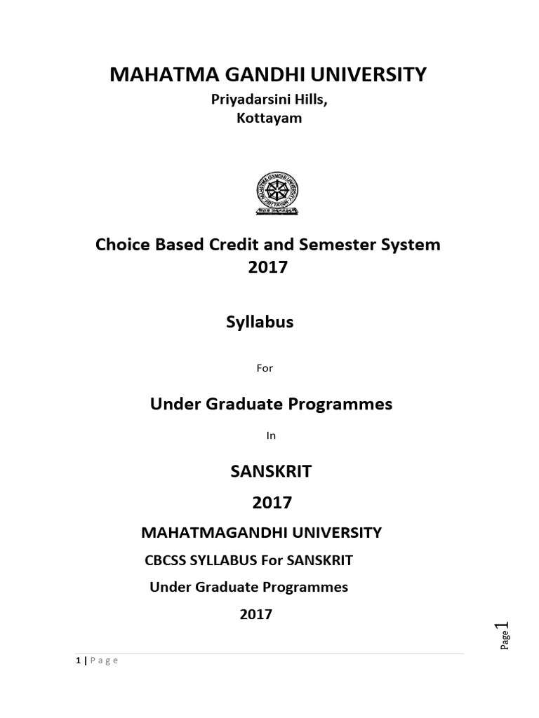 BA Sanskrit 2017 | PDF