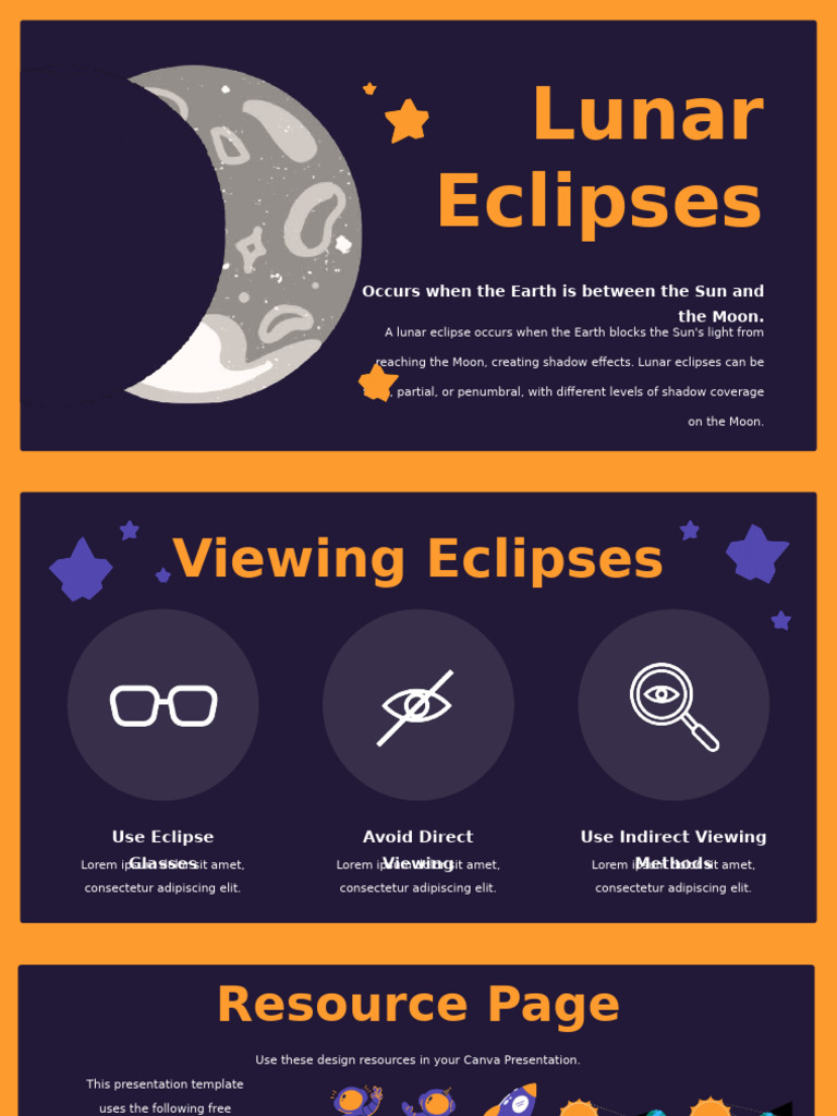 Modern Illustrative Science Lesson For Elementary - Eclipse | PDF