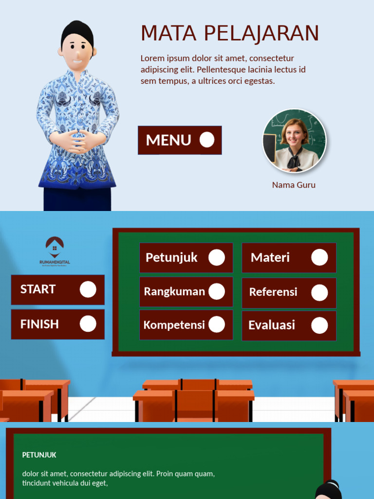 Template Presentasi 2 | PDF