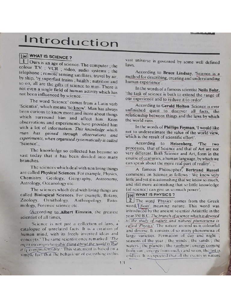 Introduction To Physics-I | PDF
