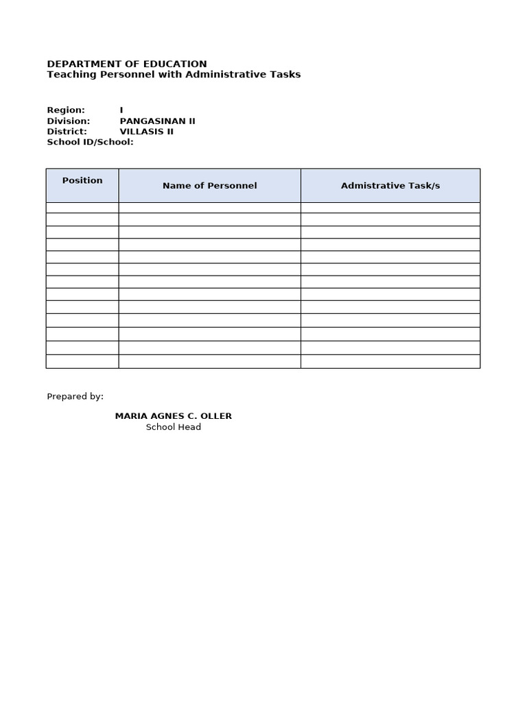 With Admin Task | PDF