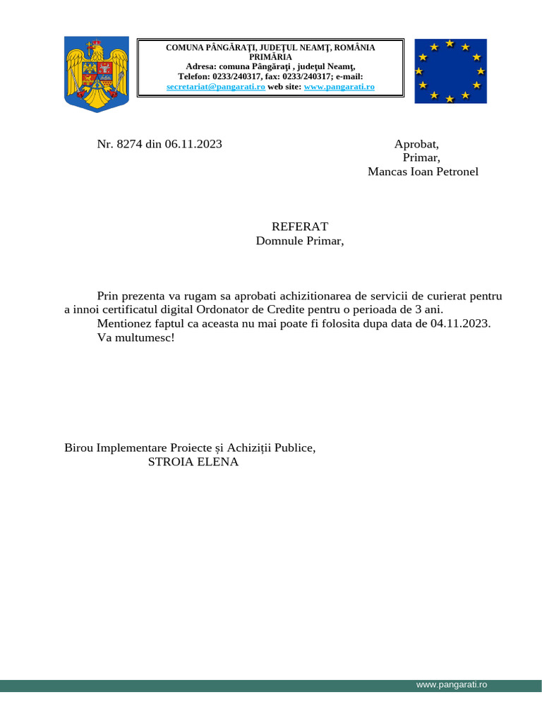 Referat Semnatura Digitala Fan Curier | PDF