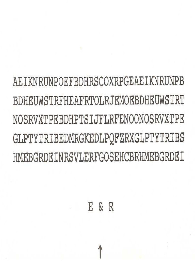 Double Letter Cancellation Test | PDF