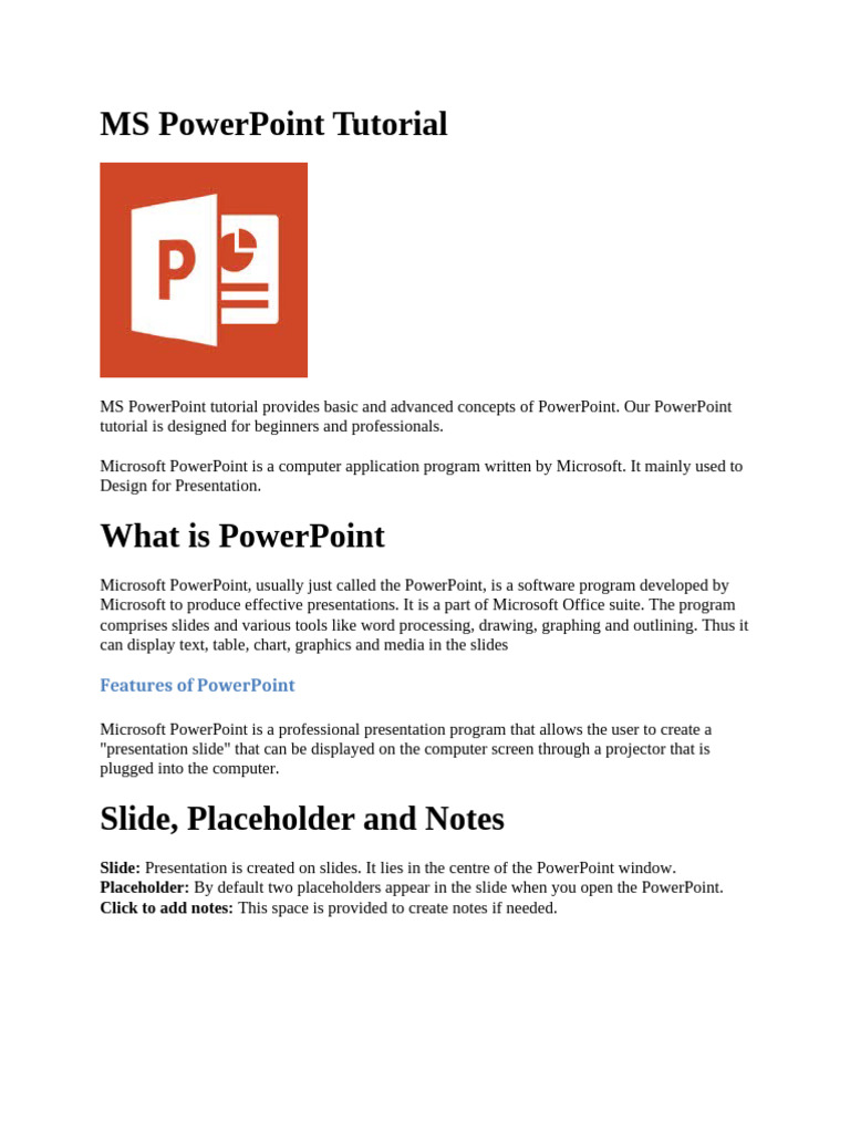 MS PowerPoint | PDF