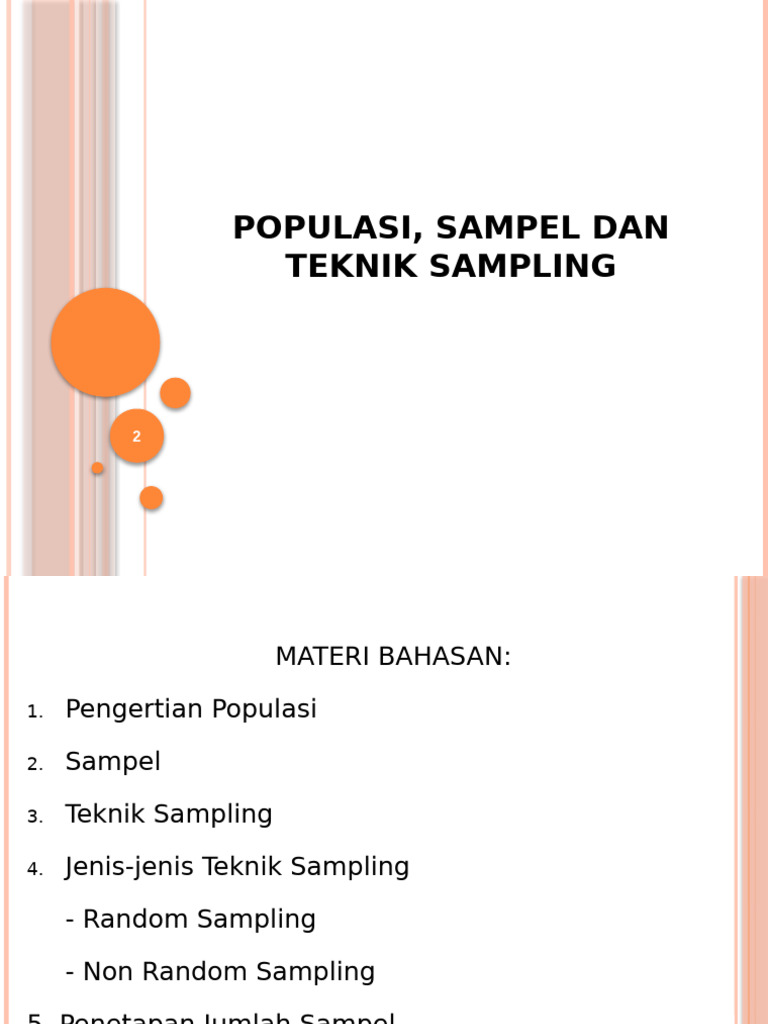 2 Populasi, Sampel, Dan Teknik Sampling .2 | PDF