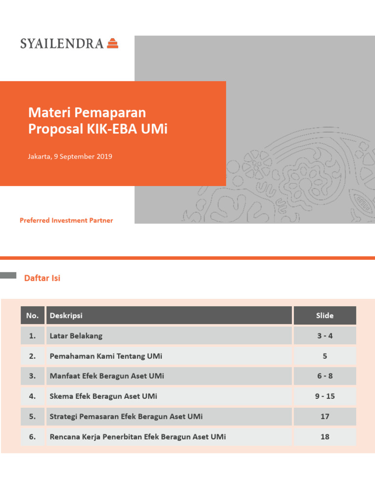 Pitch Deck EBA UMi | PDF