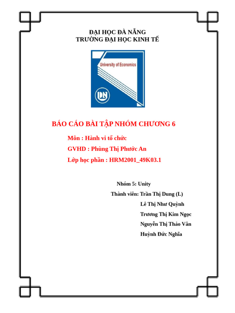 NH - M-5-Unity - Docx Filename UTF-8''Nhóm-5-Unity | PDF