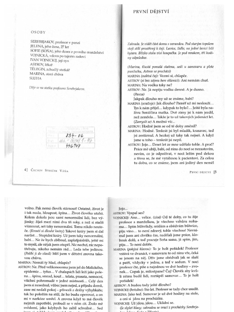 A.P.Cechov Strycek Vana | PDF