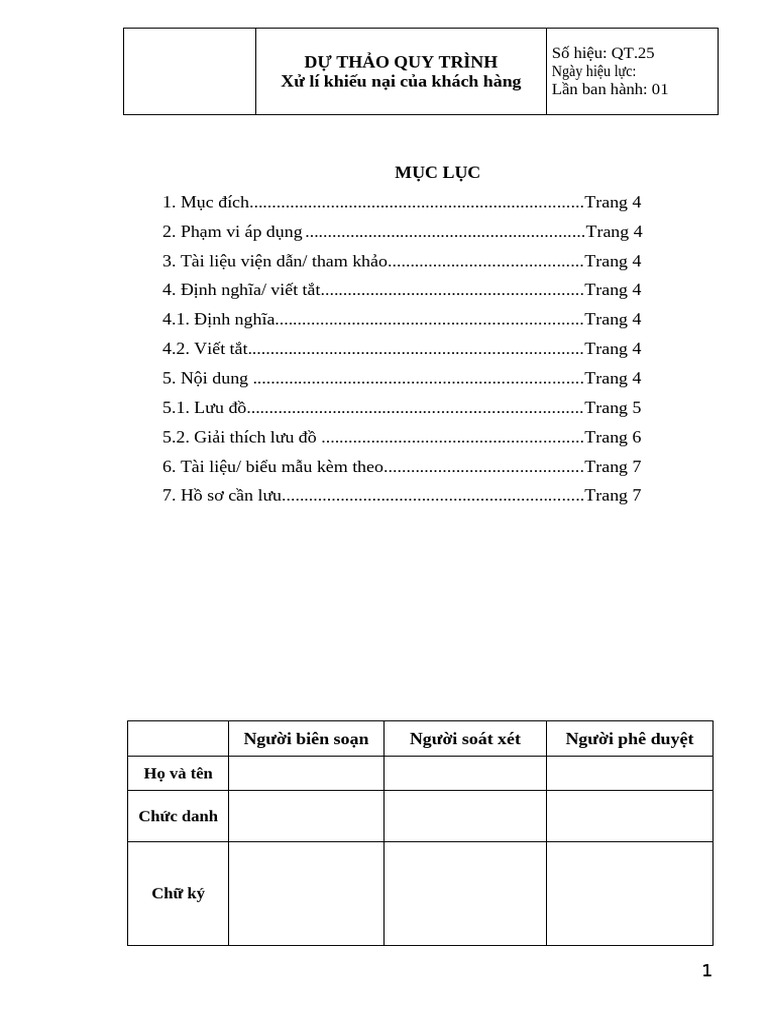 DT QT.25 Xu Li Khieu Nai Khach Hang | PDF