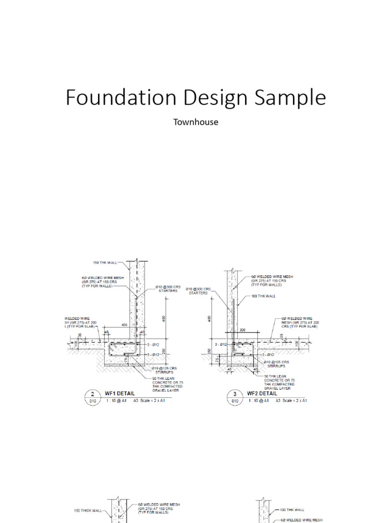 Foundation Design Sample | PDF