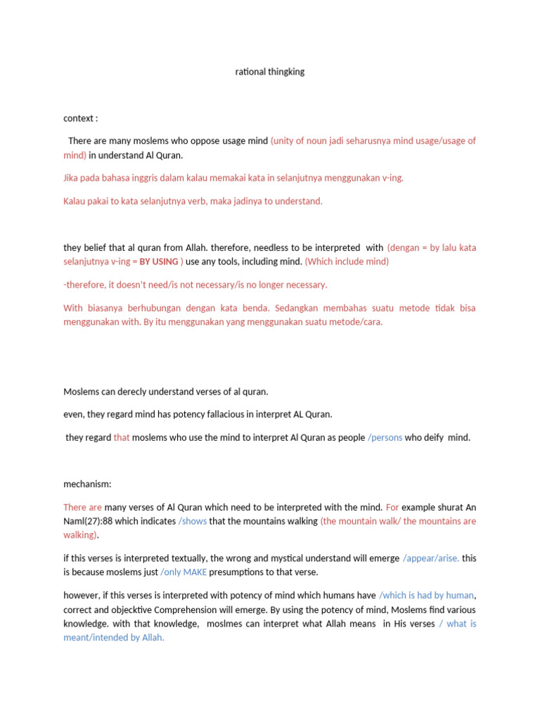 CMI Rational Thinking TM17 | PDF
