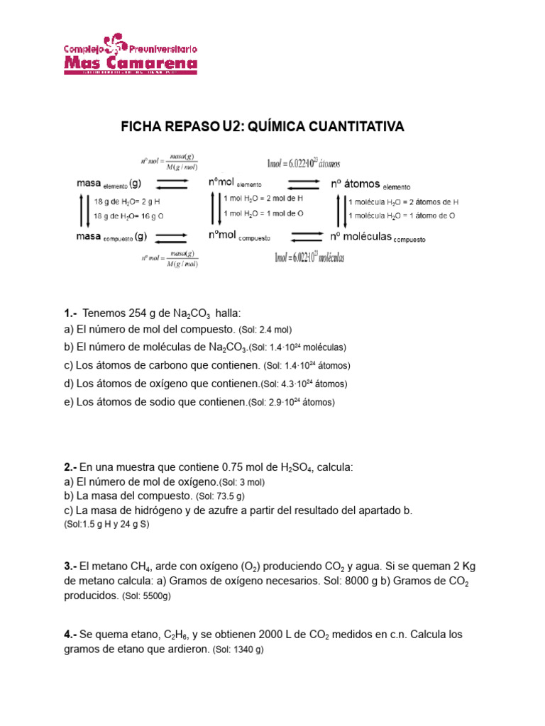 Ficha Repaso U2 Cuantitativa Pdf