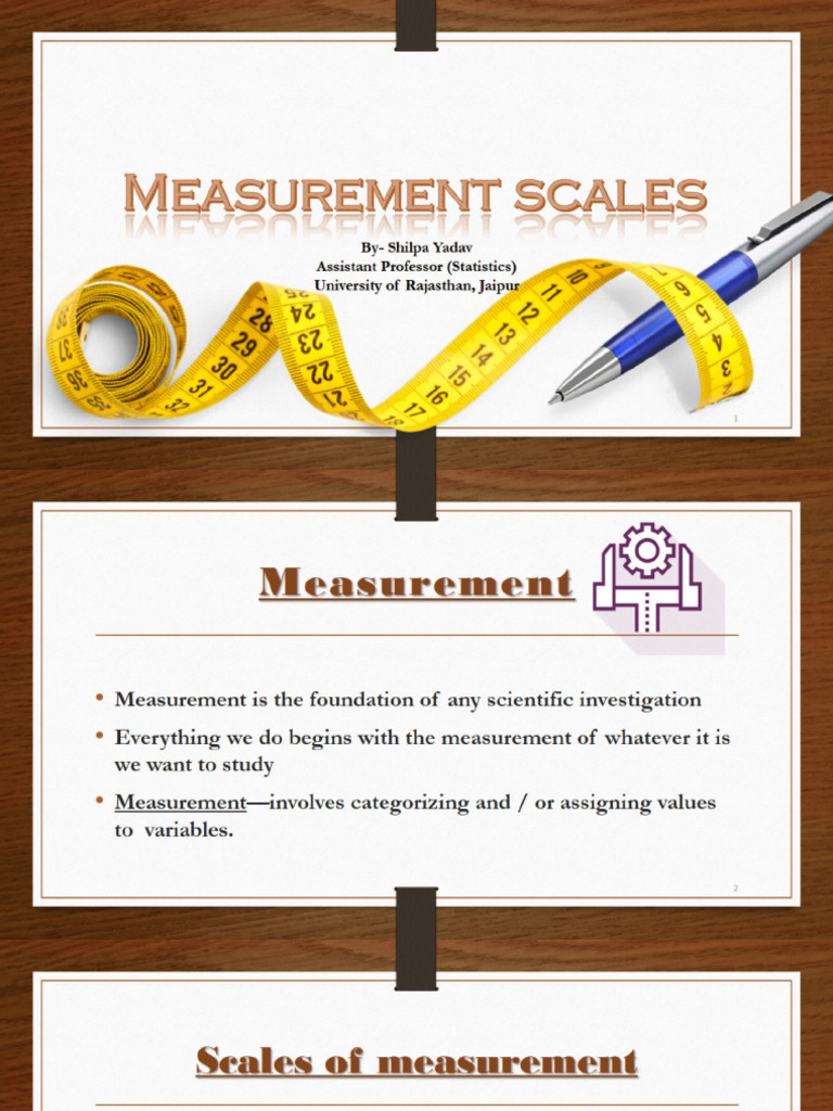 Types of Scales | PDF
