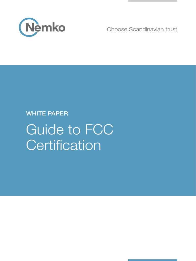 Guide To FCC Certification | PDF