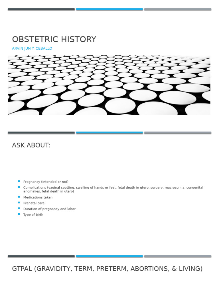 Obstetric History | PDF