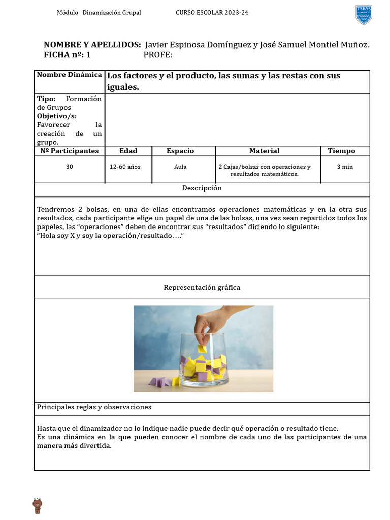 Factores y Sus Productos, Sumas, Restas y Sus Iguales | PDF