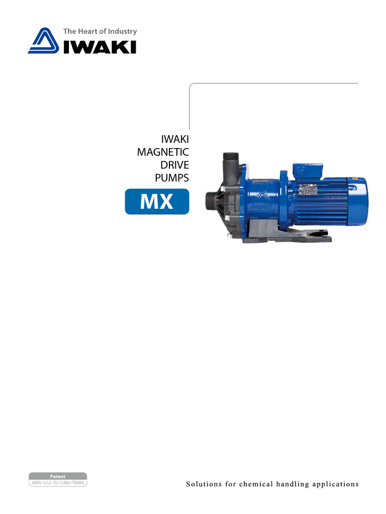 1 - Iwaki Magnetic Pump MX Series | PDF