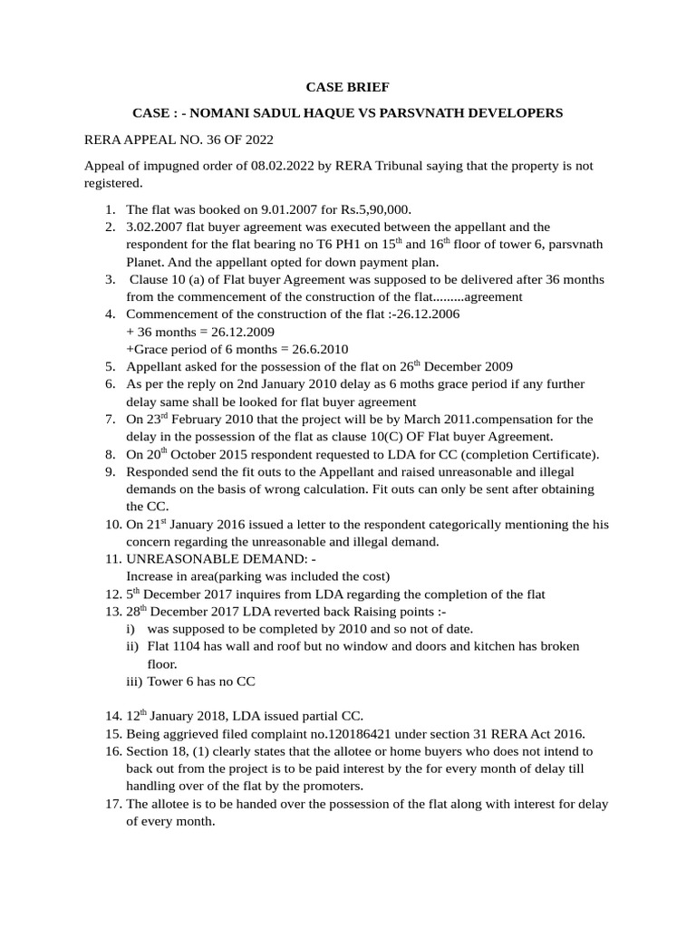 Case Brief | PDF
