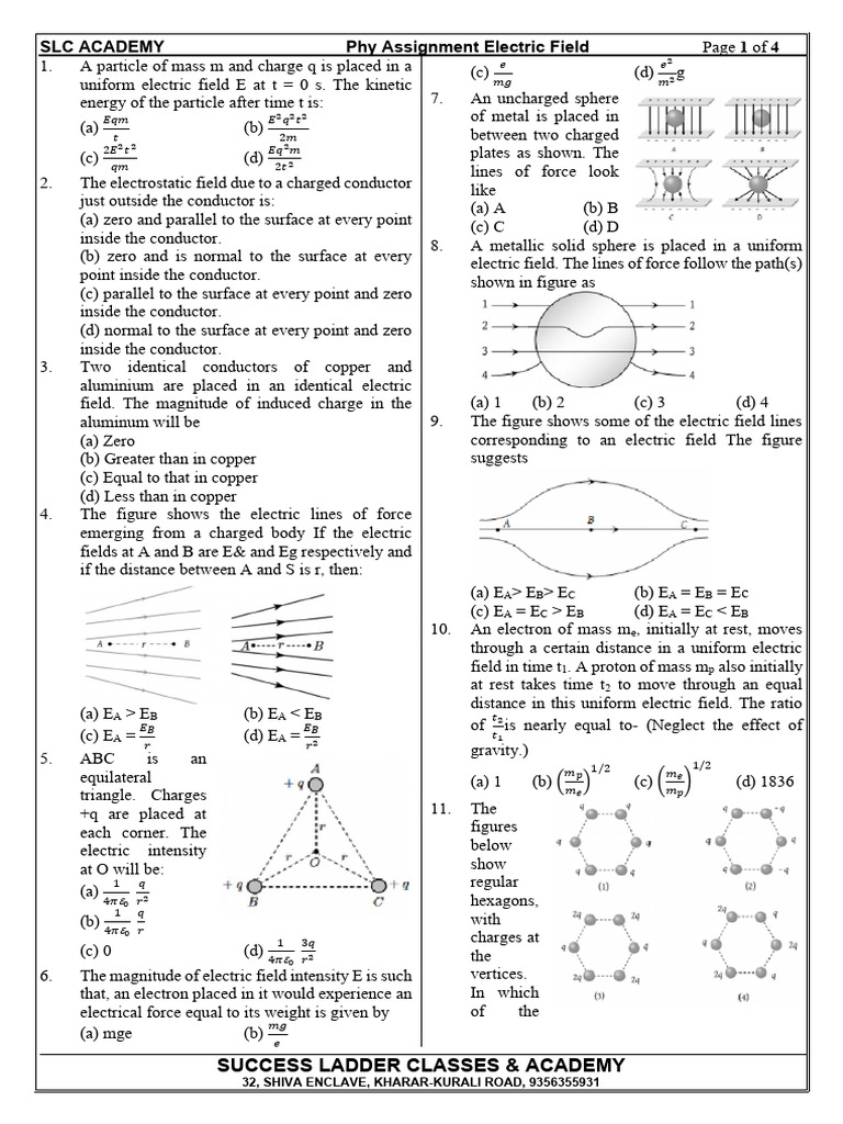 Electric Field | PDF