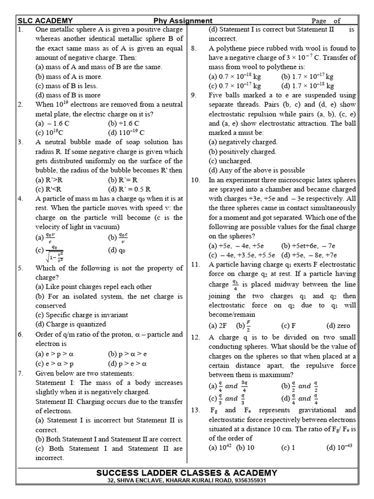 Phy Assignment | PDF