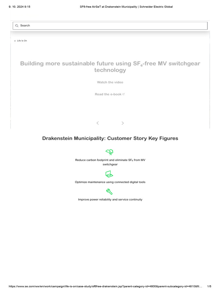 SF6-free AirSeT at Drakenstein Municipality - Schneider Electric Global ...