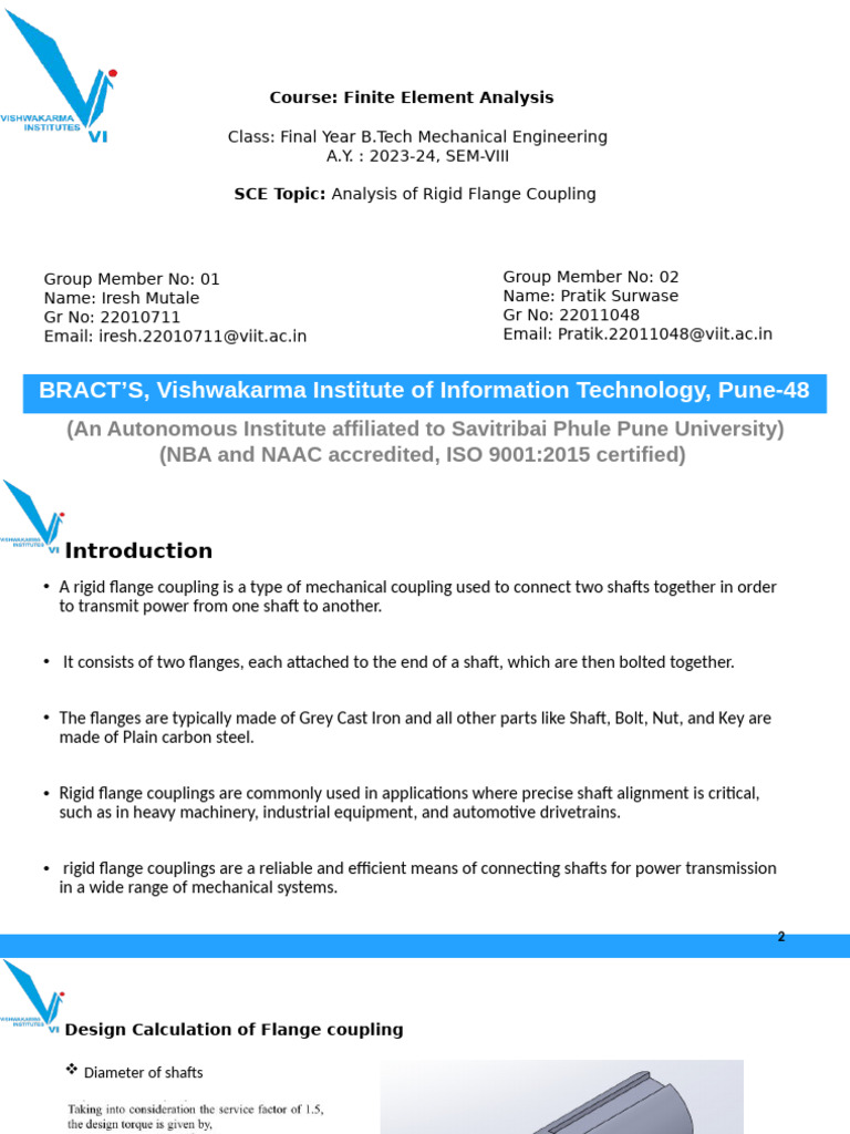 FEA SCE Rigid Flange Coupling | PDF