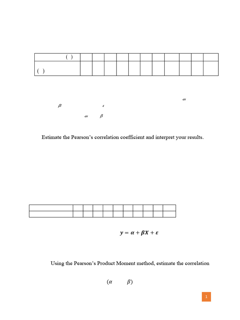 Correlation and Regression Pratice Question UPDATED | PDF