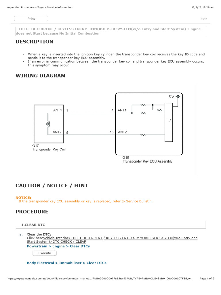 Engine Does Not Start Because No Initial Combustion | PDF