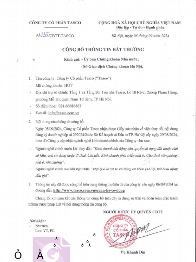 HUT CV CBTT Nganh Chinh Sign | PDF