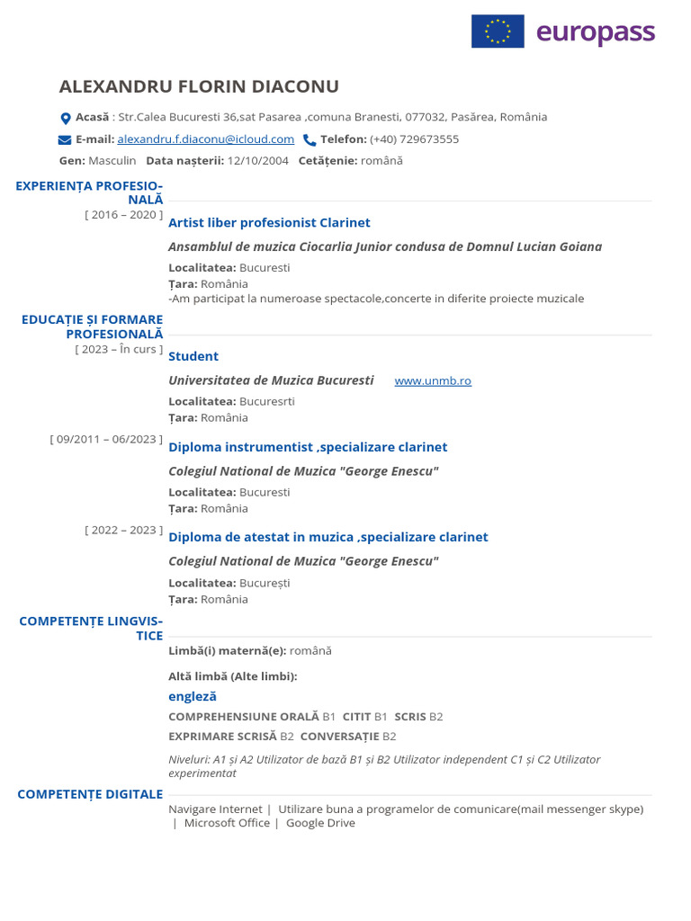 Concert Clarinet | PDF