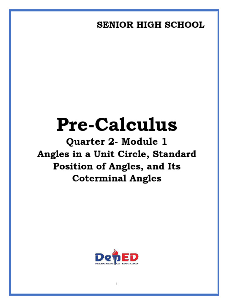 1_Q2-Pre-Calculus | PDF