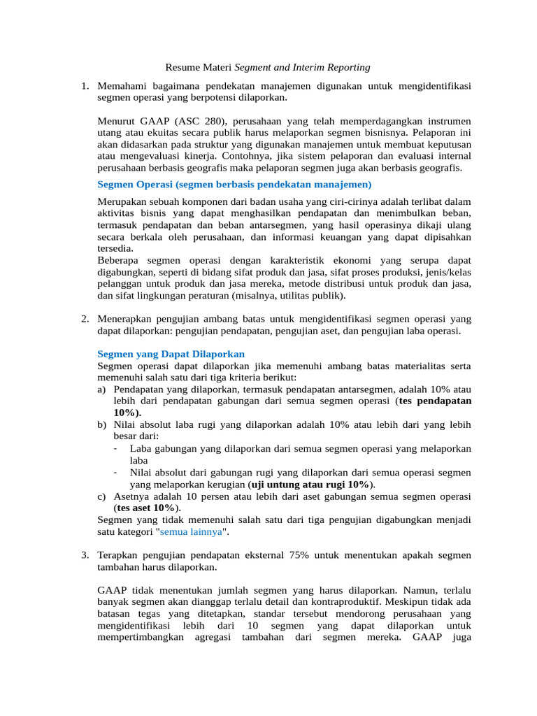 Resume Segment and Reporting | PDF