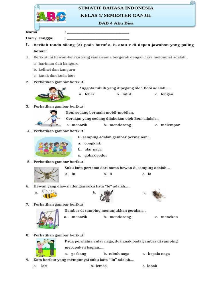 Evaluasi 4 BHS Ind | PDF
