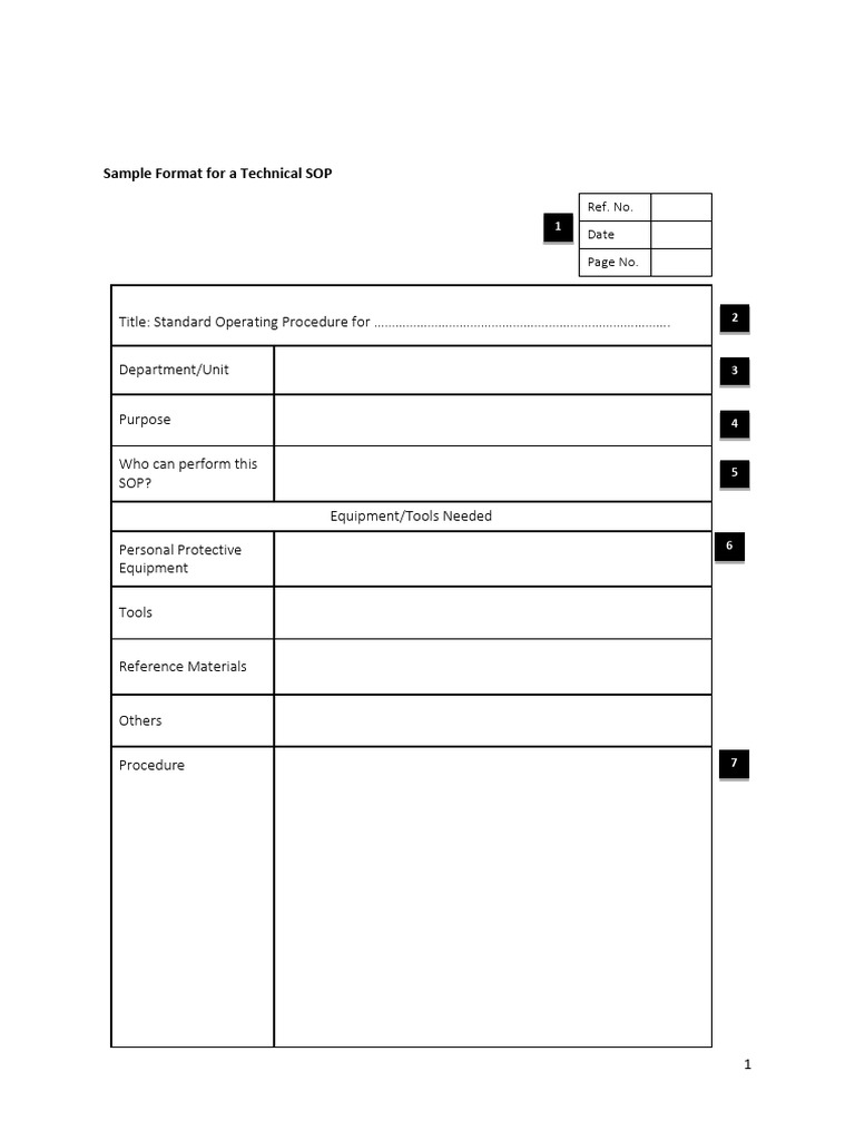 (REVISED) Standard Operating Procedure | PDF