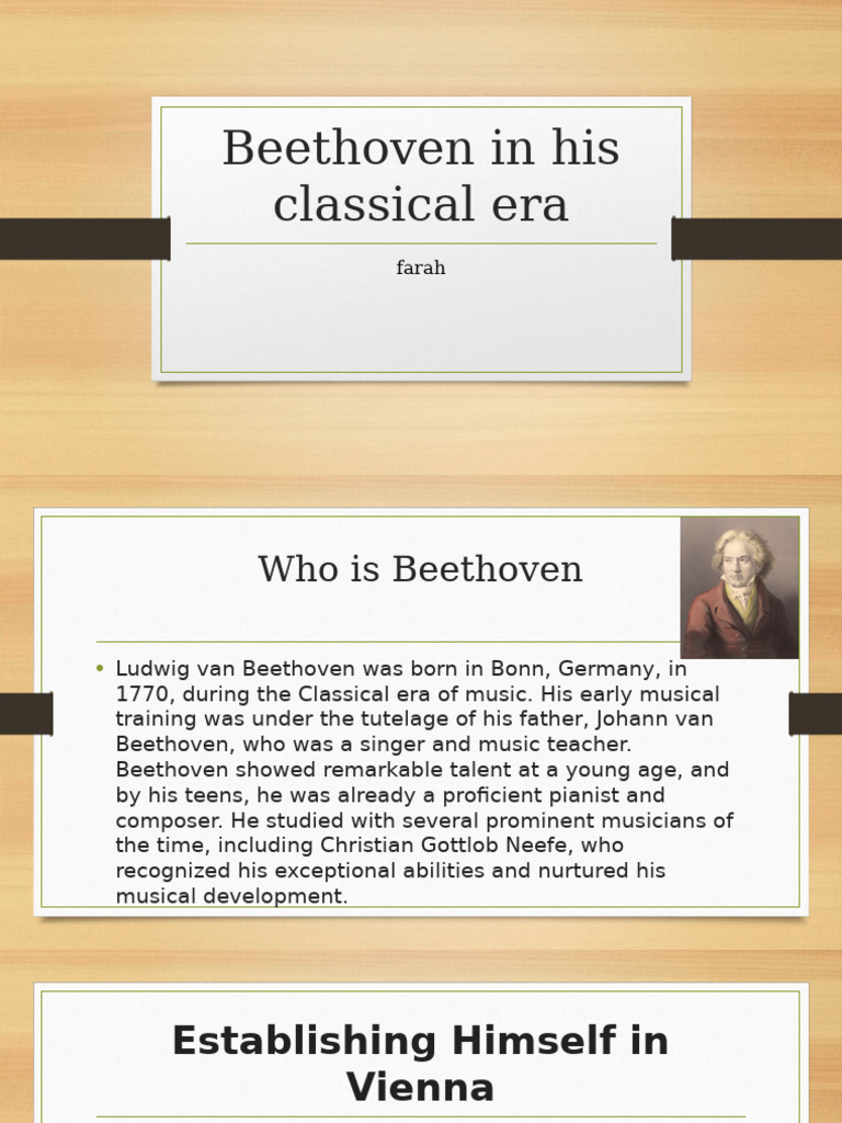 Beethoven in His Classical Era | PDF