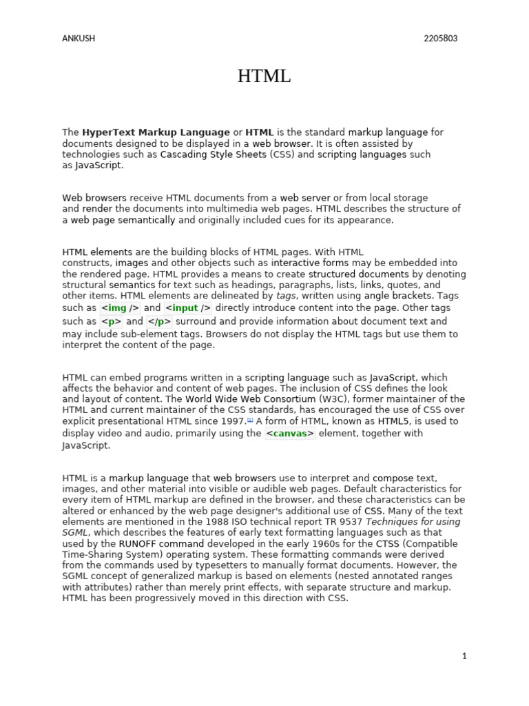 About HTML File | PDF