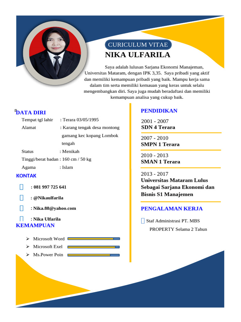 CV BARU | PDF