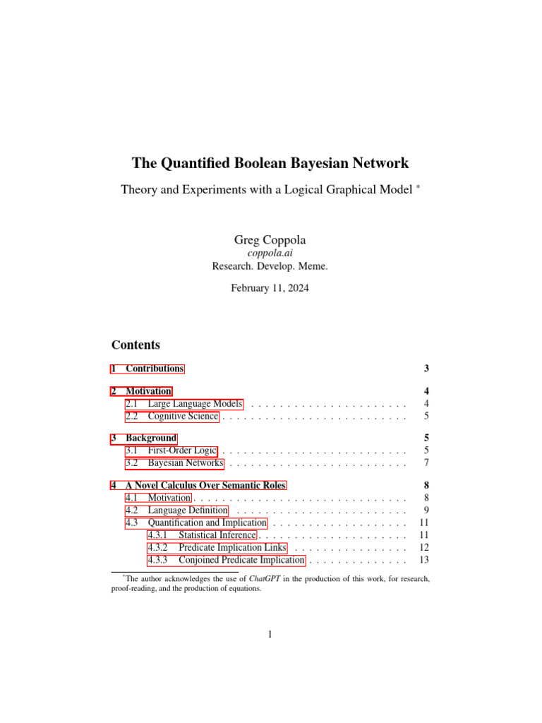 The Quantified Boolean Bayesian Network: Theory and Experiments With A ...