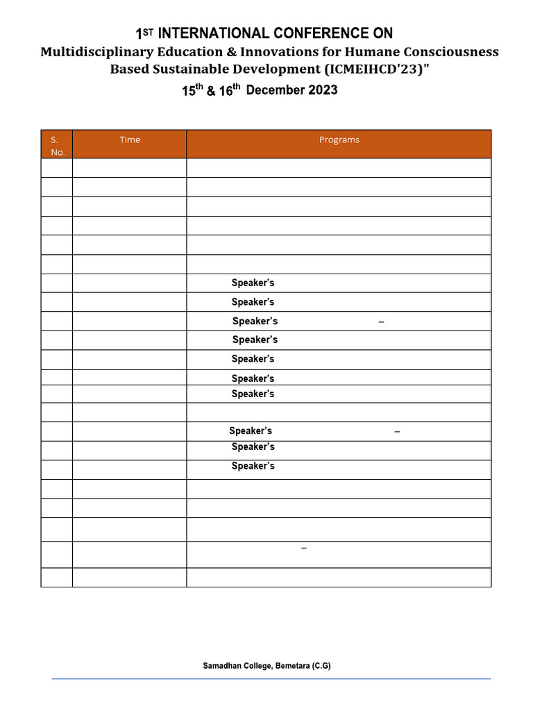 _Conference_Schedule | PDF