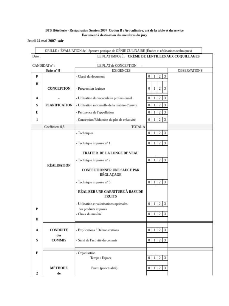 Grille D Evaluation-2 | PDF