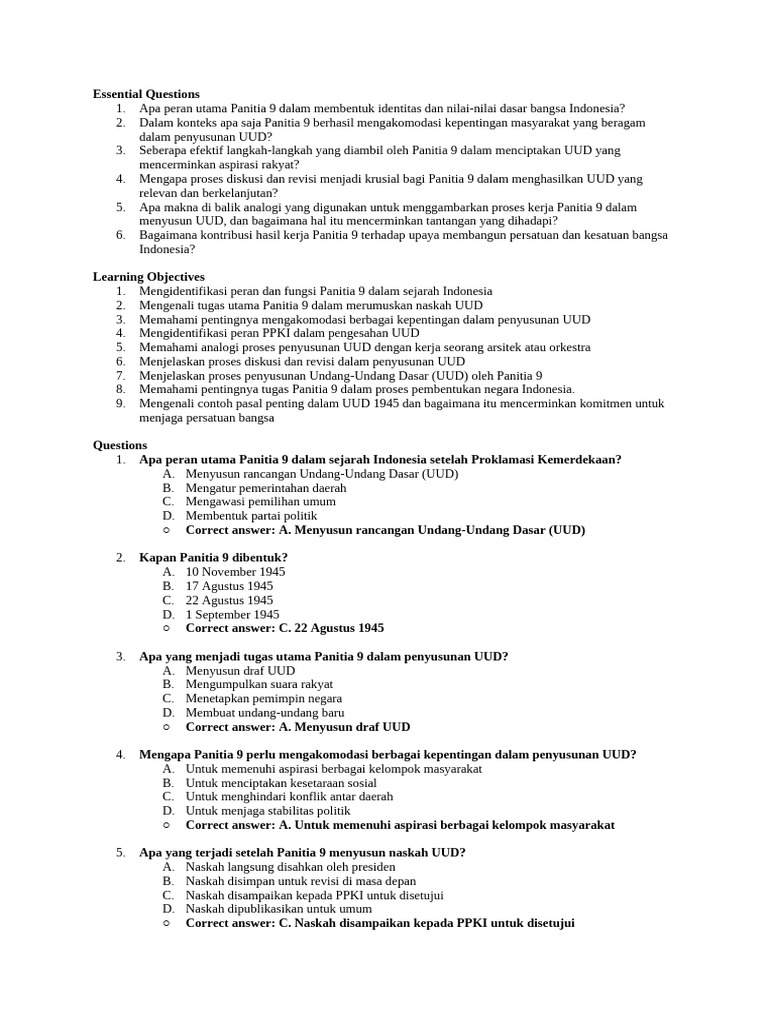 Tugas Panitia 9 | PDF