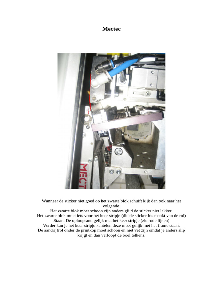 Mectec - Sticker Schuift Niet Goed | PDF