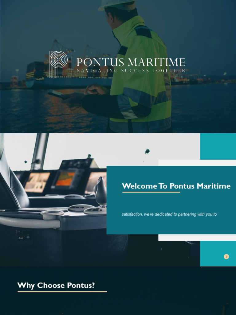 Pontus Maritime Presentation | PDF