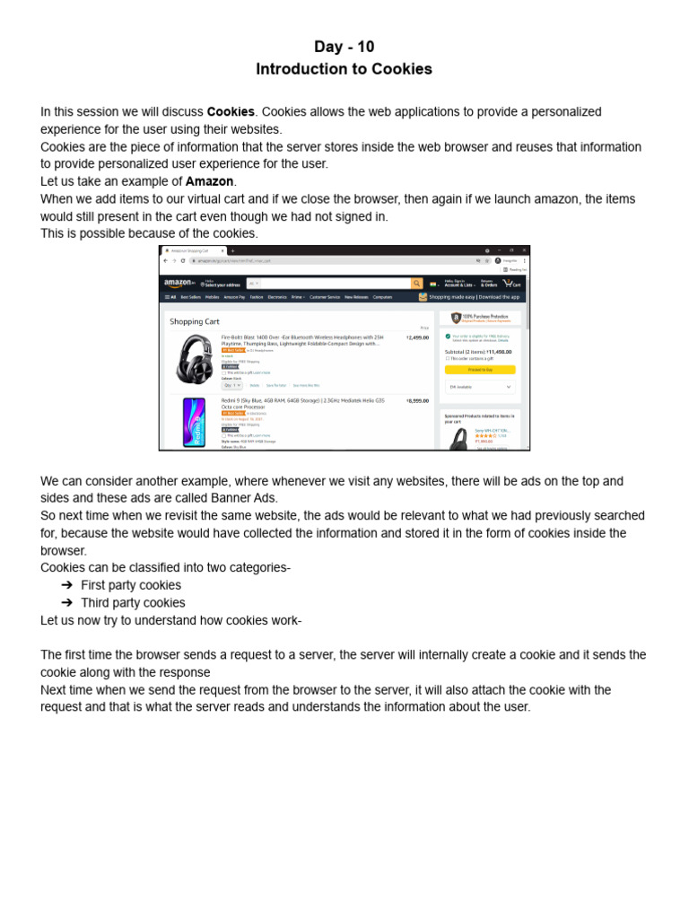Introduction To Cookies | PDF