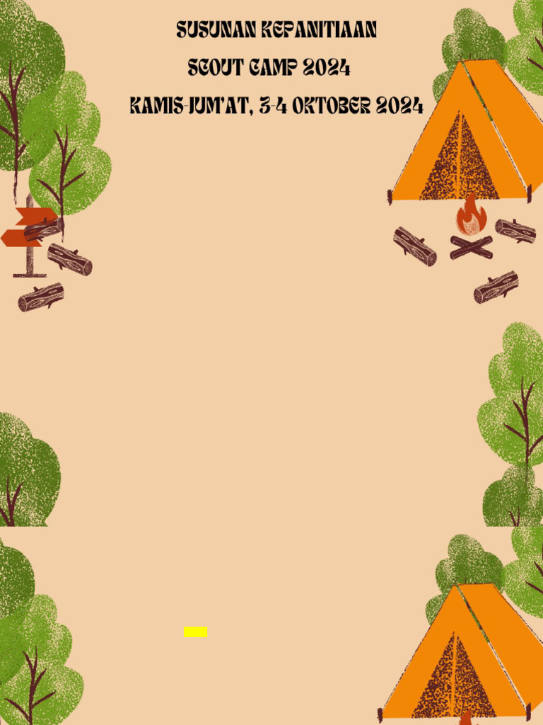 Scout Camp Susunan Kepanitiaan | PDF