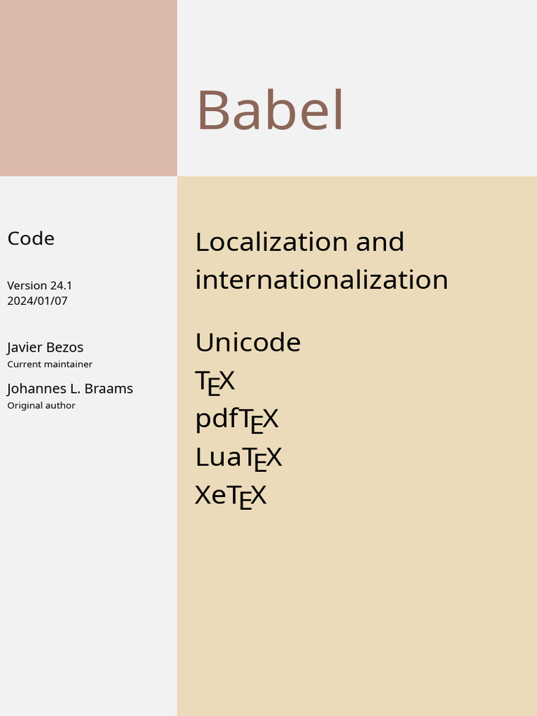 Babel Code | PDF