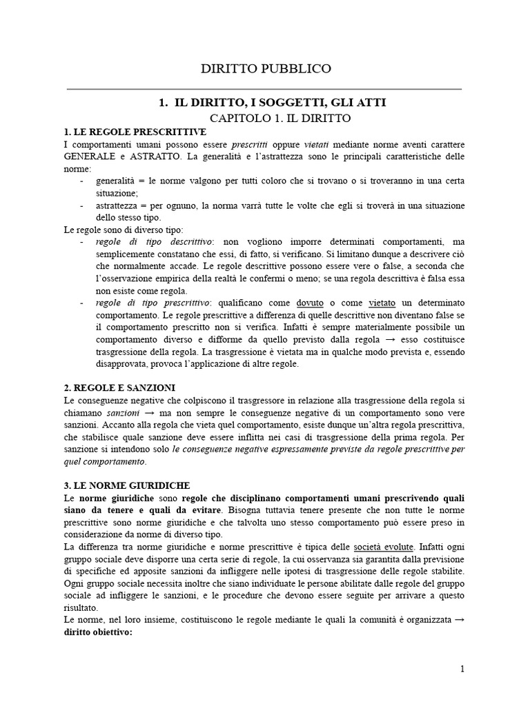Diritto Pubblico | PDF