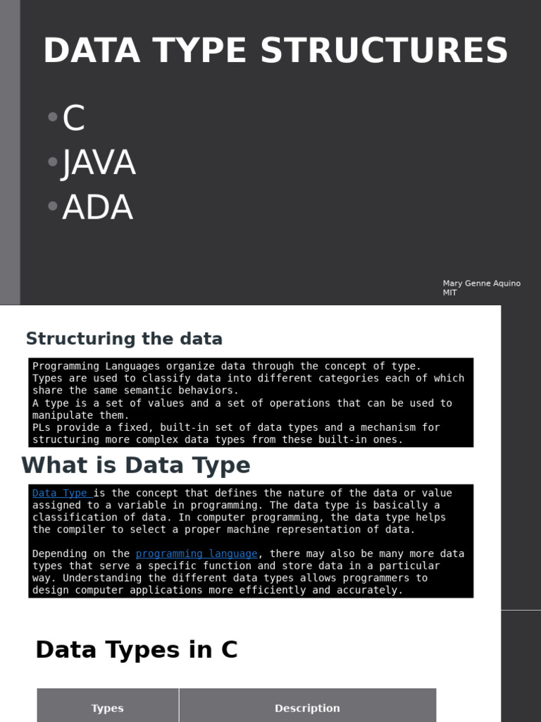 SPL Data-Type-Structure 01 | PDF